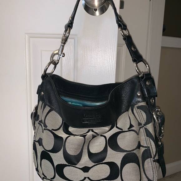 Coach | Bags | Coach Black And Gray Classic C Pattern | Poshmark